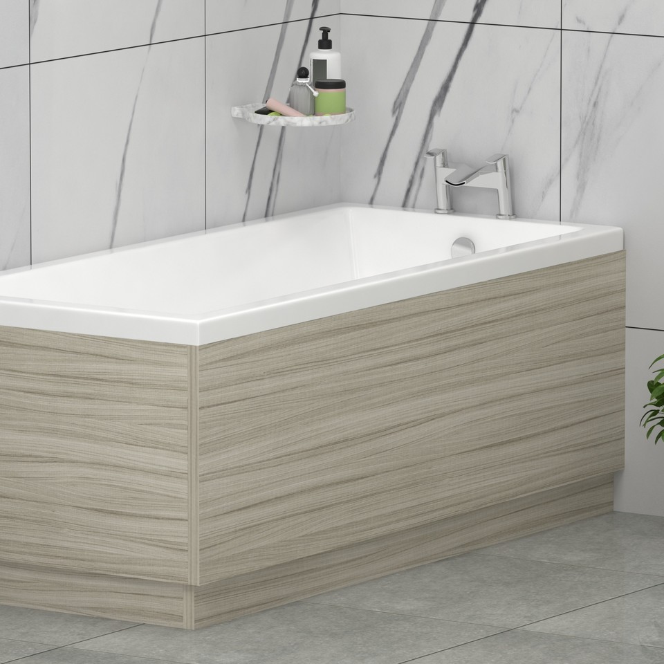 Modern Bathroom MDF Front and End Adjustable Bath Panels & Plinth ...