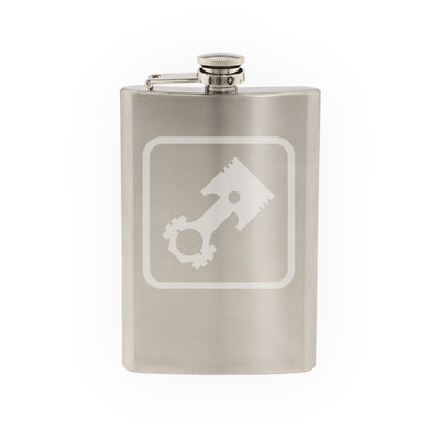 Mechanic Auto Repair #2 - Piston Engine Rebuild Car-8 oz etched flask ...