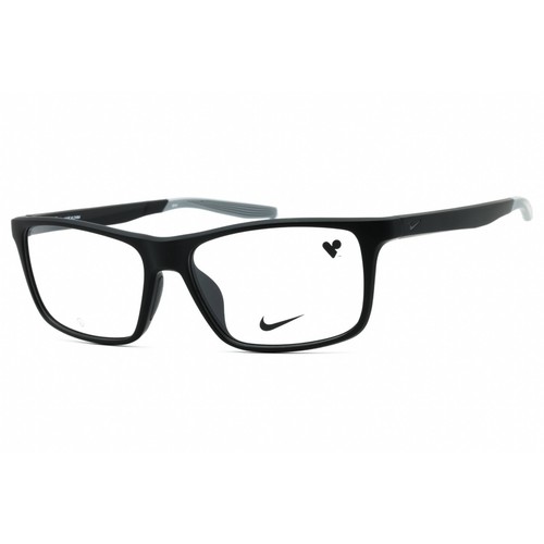 Nike Men's Eyeglasses Matte Black Rectangular Shape Full Rim Frame NIKE ...