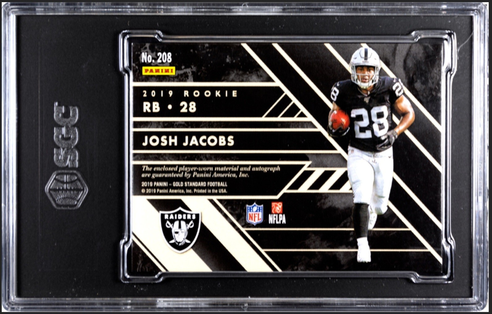 2019 Gold Standard #208 Josh Jacobs RPA Rookie Patch Auto /99 Raiders ...