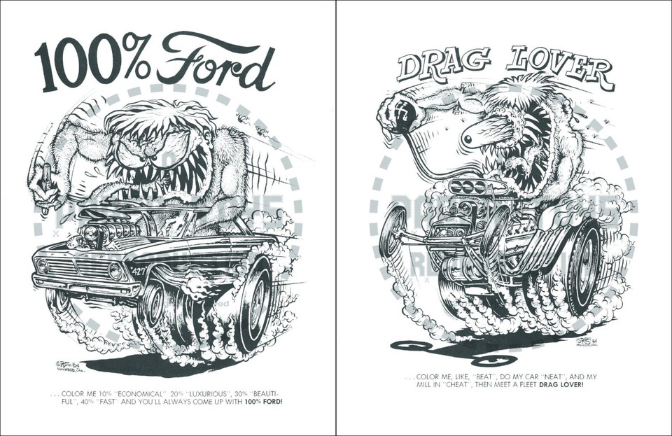 ED "BIG DADDY" ROTH MONSTER COLORING BOOK - VINTAGE REPRINT WITH BONUS ...