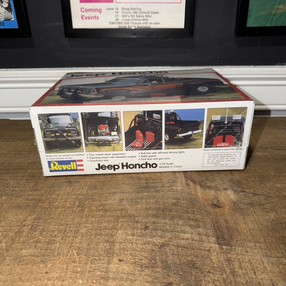 Jeep Honcho Vintage Unopened Revell 1/25 Toy Model Car Kit 7313 Black ...