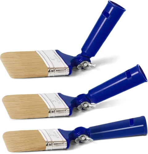 Extendable Paint Brushes for Walls & Ceiling - Long Handle Wood Stain ...