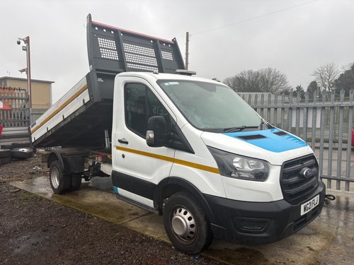FORD TRANSIT T350 2.0TDCI 130BHP MWB SINGLE CAB TIPPER 2021 SPARES OR ...