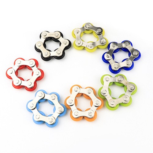 6PCS Flippy Bike Chain and 6 Link Fidget Toy Stress Relief Sensory ...