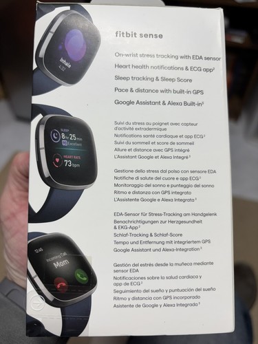 Fitbit Sense Advanced Activity Tracker Smartwatch - Carbon/Graphite ...