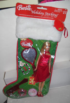 #2312 NRFP Mattel Target Barbie Holiday Stocking Giftset 3rd in Series ...
