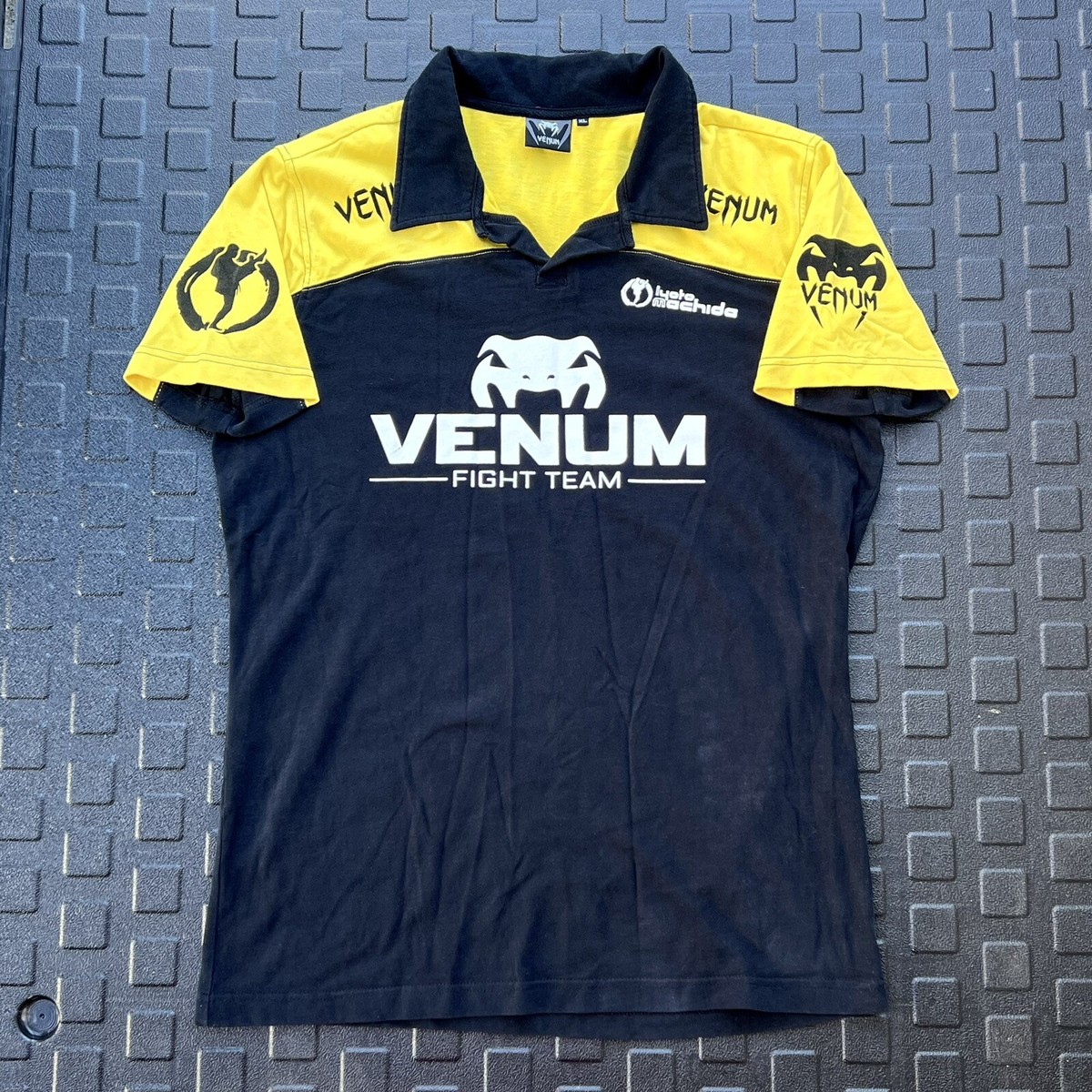 Venum Logo Yellow Venum 2051 Challenger MMA Gloves Neon Yellow Black
