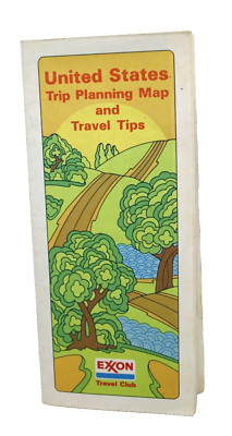Vintage EXXON Travel Club United States Trip Planning Map and Travel ...