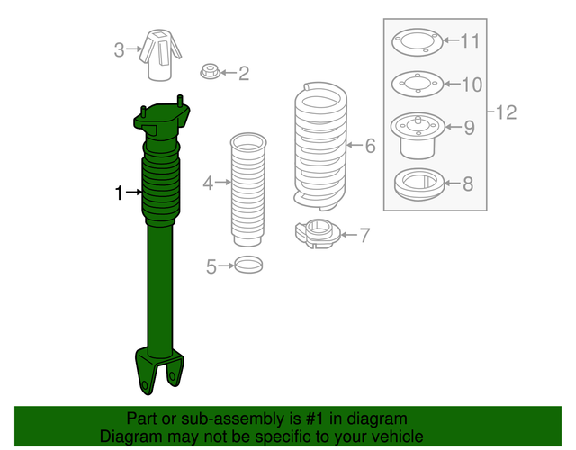 Mercedes-Benz 1663201130 Genuine OEM Shock Absorber for sale online | eBay