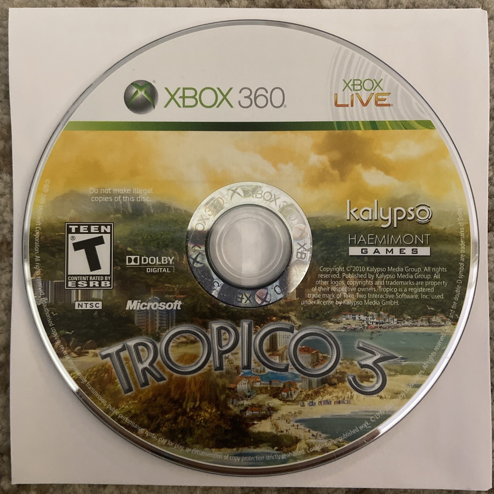 🔥 Tropico 3 (Xbox 360, 2010) Mint Disc Only! See Description | eBay