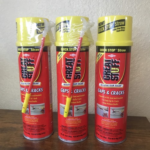 GREAT STUFF GAPS & CRACKS INSULATING FOAM SEALANT 16oz ~ VALUE SIZE, 3 ...