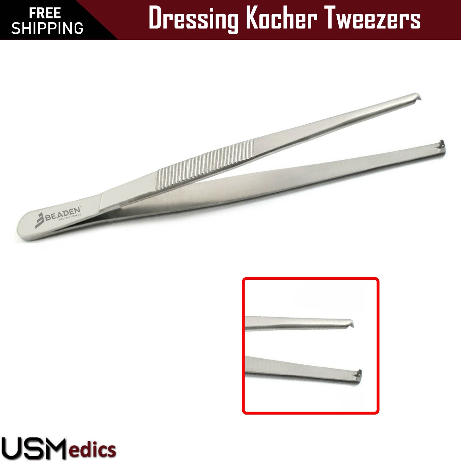 Medical Surgical Dressing Cotton Forceps Toothed Pliers Lab Instruments ...