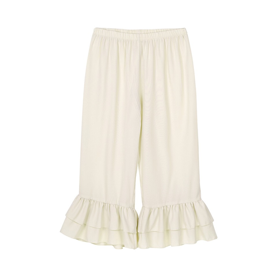 Women Steampunk Victorian Costume Retro Vintage Ruffled Pantaloons ...