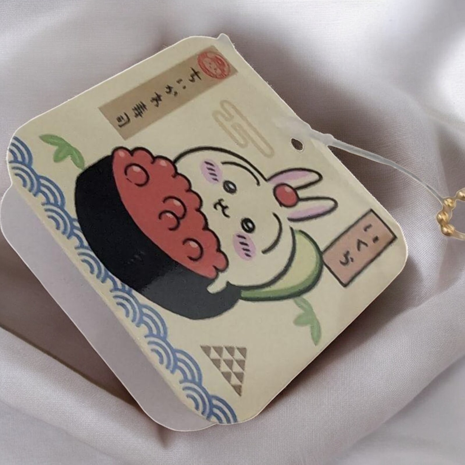 Chiikawa Rabbit Usagi Salmon Roe Sushi Mascot Plush Chikawa 12cm ...