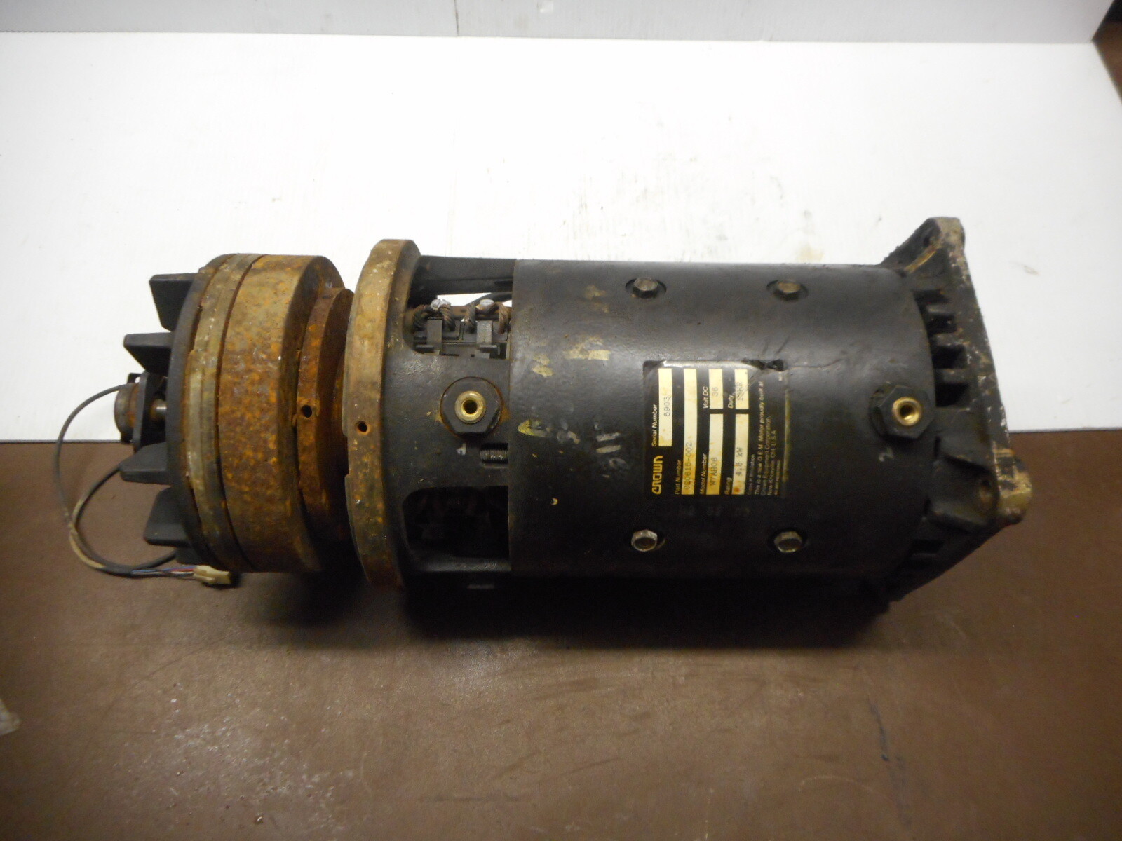 Crown Forklift RR5200-45 Electric Drive Motor 36V P/N 020615-002 Model ...