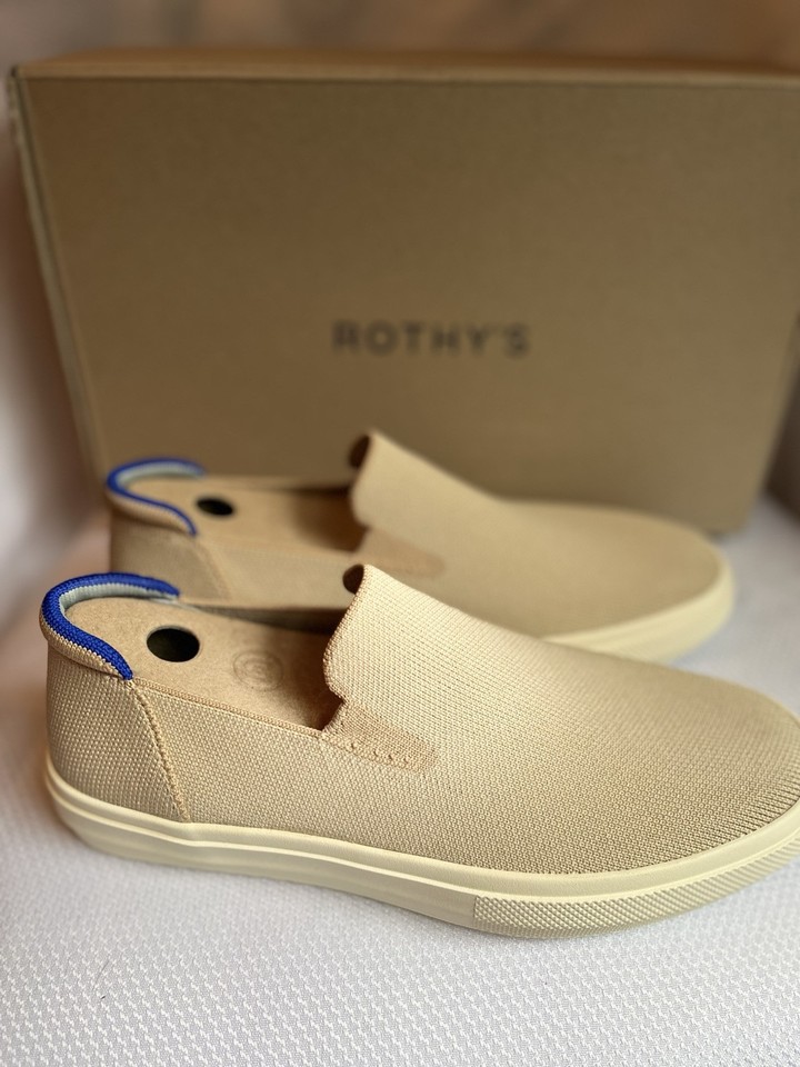 Rothy's The Original Slip On Sneaker - Wheat - Women’s 9.5 Men’s 8 - New!! | eBay