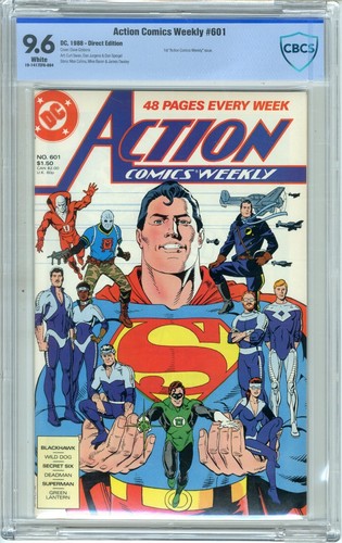 Action Comics #601 CBCS 9.6 NM+ White pgs 1988 1st “Action Comics ...