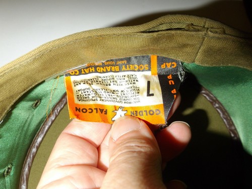 R25C-77 1950's-60's US Army Ridgeway Fatigue hat/cap Castro Elvis size ...