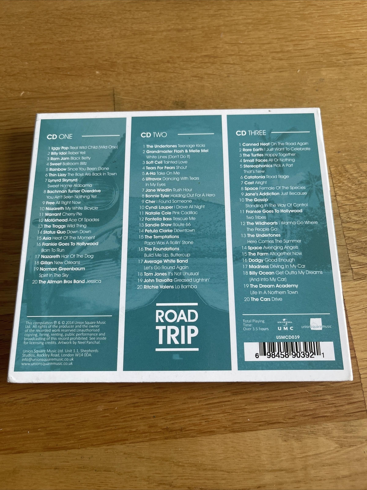 Various Artists : Road Trip: 60 Essential Driving Songs CD Box Set 3 ...