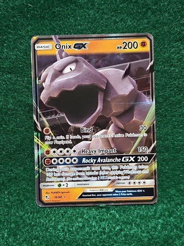 Onix GX - 36/68 Hidden Fates Ultra Rare Pokemon | eBay