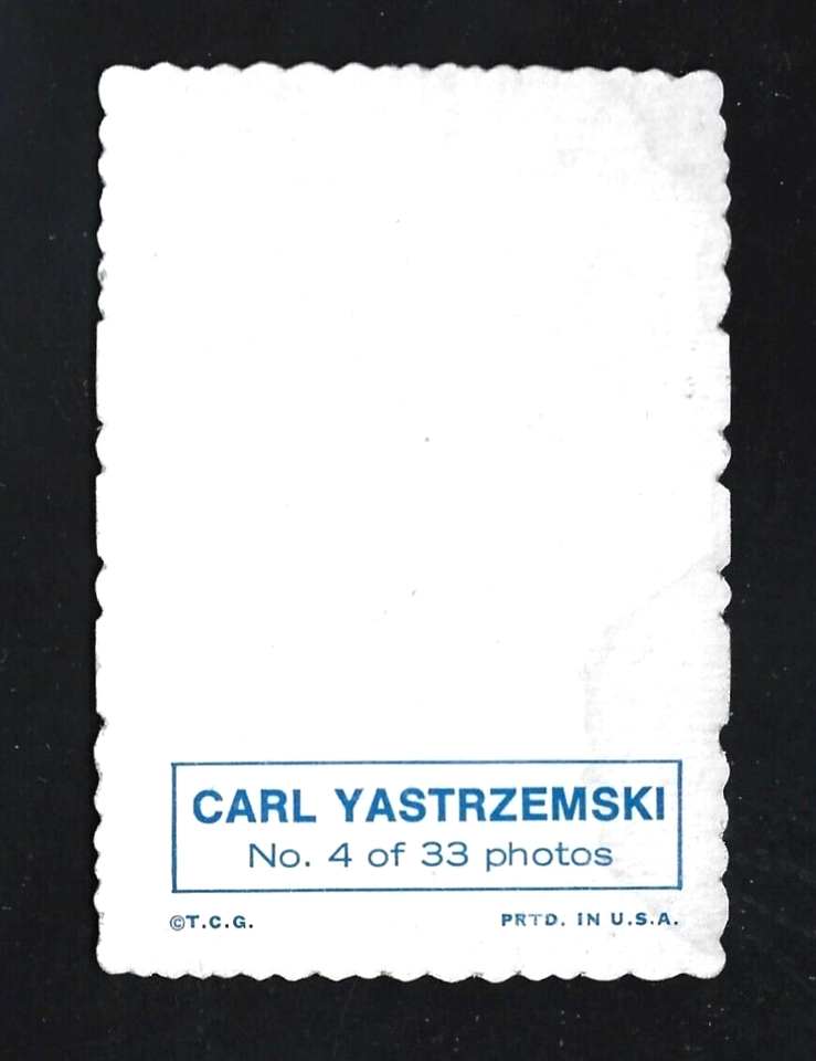 1969 TOPPS DECKLE EDGE SET-BREAK #4 CARL YASTRZEMSKI BOSTON RED SOX HOF ...
