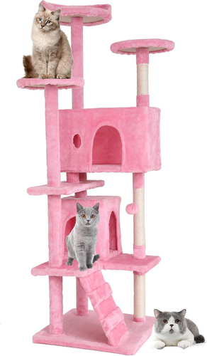 Heavy Duty Cat Tree, 70 Inch Cat Trees, Tall Cat Tower with 3 Top ...