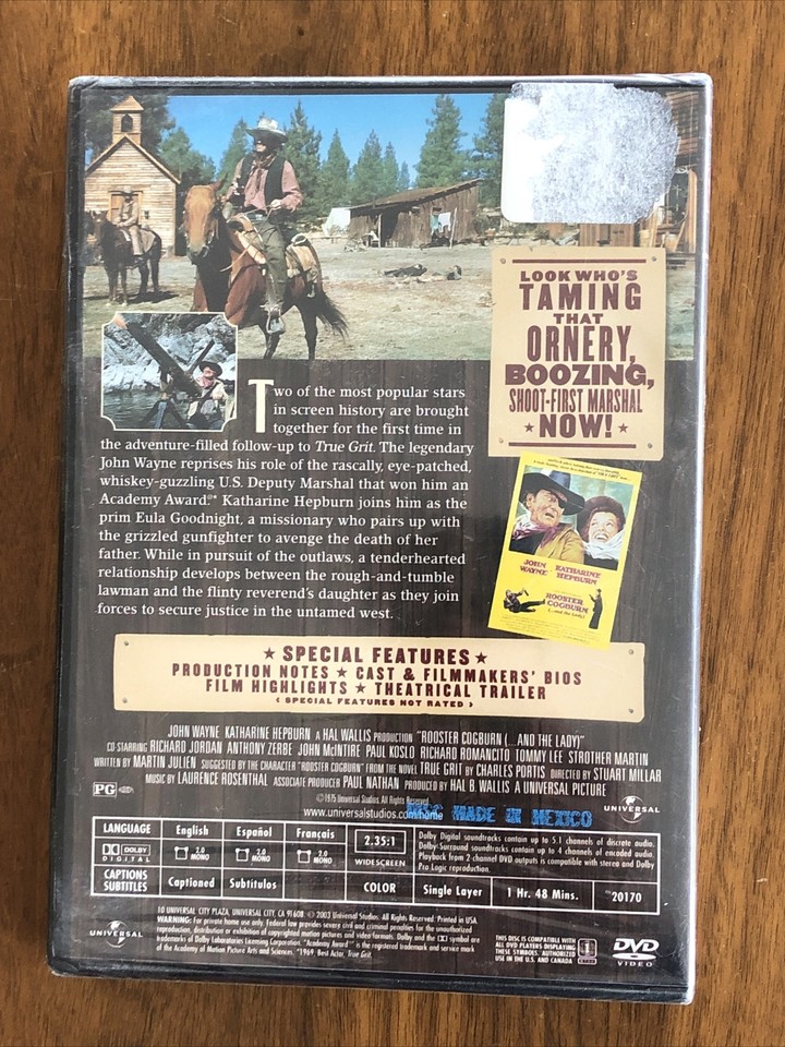 Rooster Cogburn (...and the Lady) (DVD, 2003) John Wayne Katharine ...
