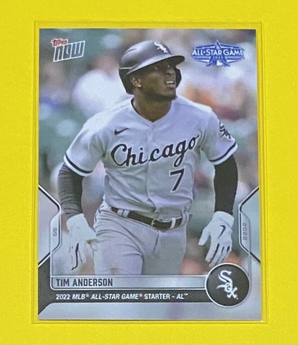 2022 MLB Topps Now Tim Anderson ALL-STAR GAME STARTER White Sox #ASG-9 ...