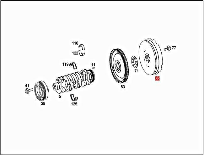 Genuine MERCEDES Two-mass flywheel 6510305105 | eBay