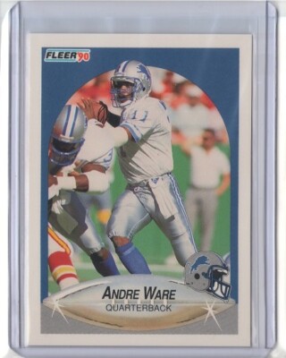 ANDRE WARE 1990 Fleer Update RC Rookie #U-92 LIONS Houston | eBay