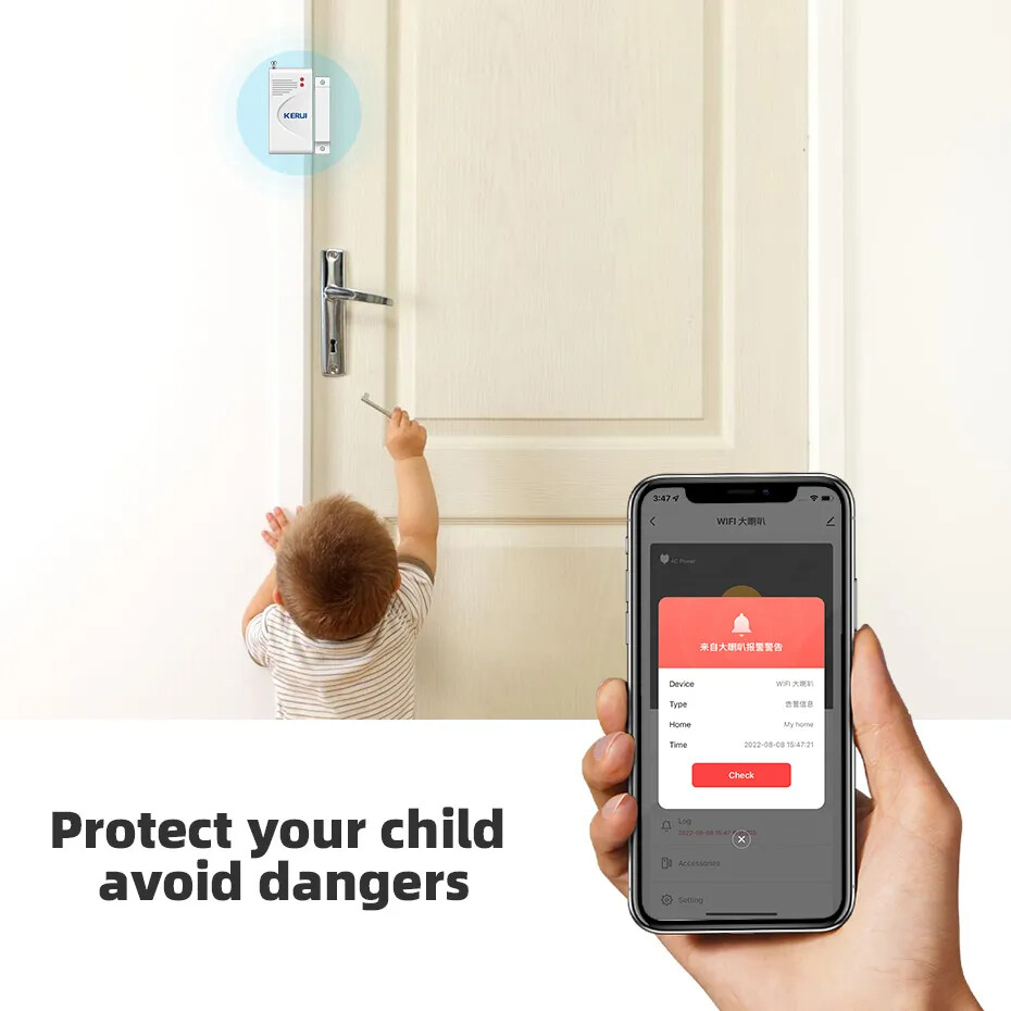 Wireless Wi-Fi Tuya Smart Security Alarm System Home Apartment Garage ...