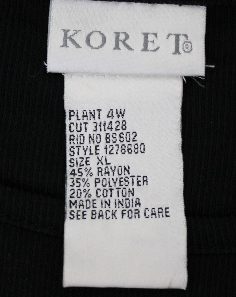 Koret, XL (18/20) Black Knit Top, New with Tags | eBay