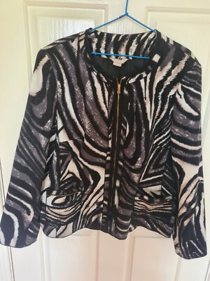 Beautiful Linen Zip Up jacket.Size XL.New | eBay Australia