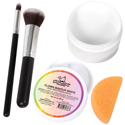 Halloween White Foundation Face Paint Clown Makeup - 3.4 Oz Face Cream ...