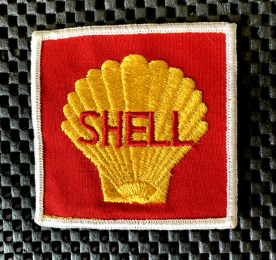 SHELL GAS OIL VINTAGE EMBROIDERED SEW ON ONLY PATCH CLAM SHELL LOGO 3 ...