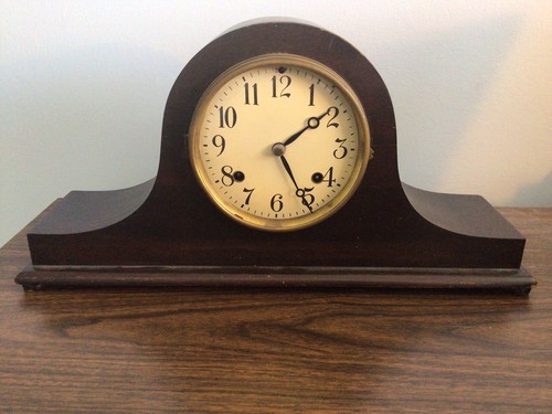 Vintage Mantle Clock Shell And Inside Mechanics No Key Or Glass | eBay
