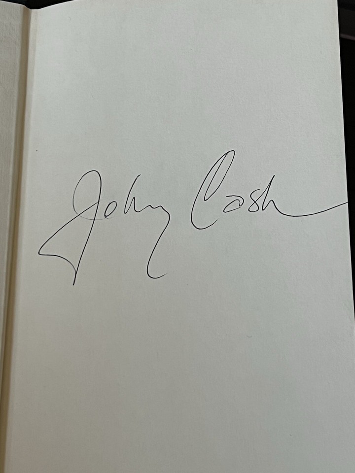 JOHNNY CASH Signed Autograph Man In Black 1975 Book | eBay