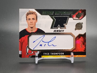 2021-22 UD SPx Rookie Autograph Jersey TYCE THOMPSON New Jersey Devils ...