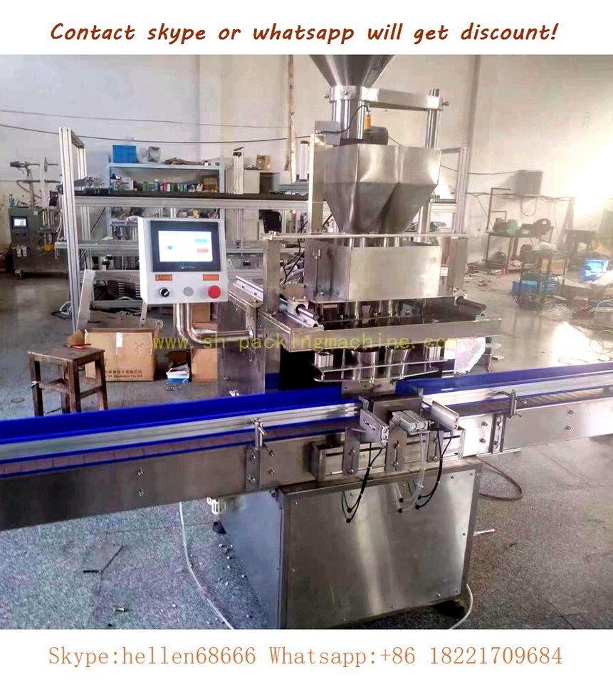 Deposit for granule,nut filling machine,double nozzles filler,bottle ...