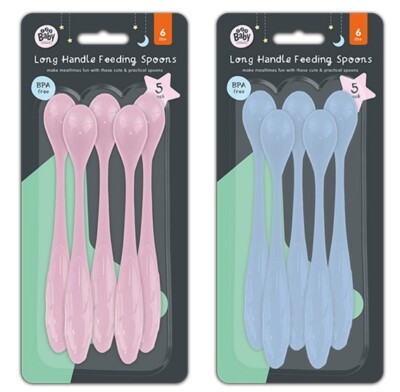Baby Spoon Baby Toddler Feeding Spoon 5 Pack Long Handle Feeding Spoon ...