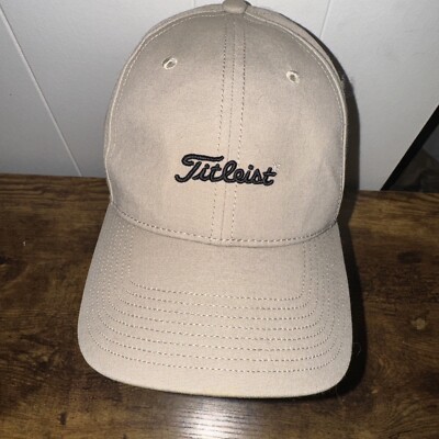Titleist Beige Golf Hat Adjustable Ball Cap | eBay