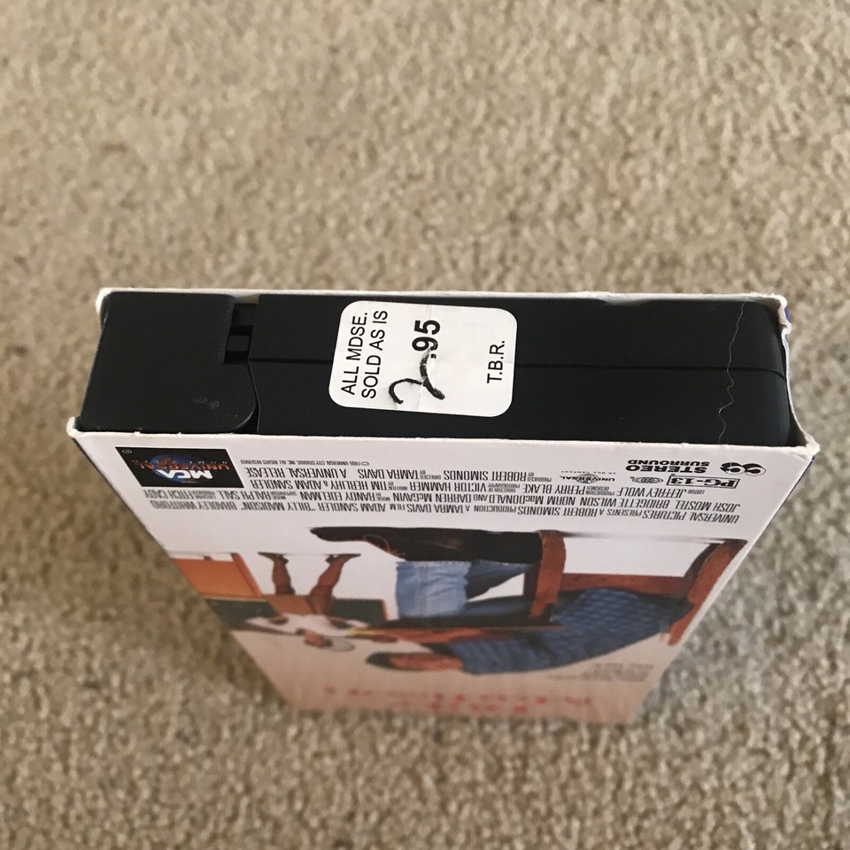 Billy Madison (VHS, 1995) Adam Sandler, Chris Farley, Bridgette Wilson ...