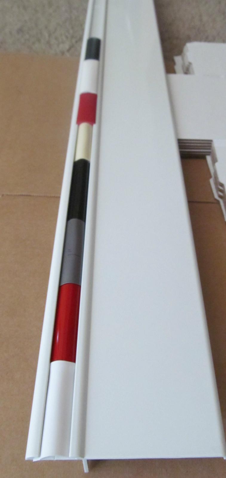 92" White Aluminum Vinyl Insert Type T Molding Slide Out 4 3/8" Trim RV ...