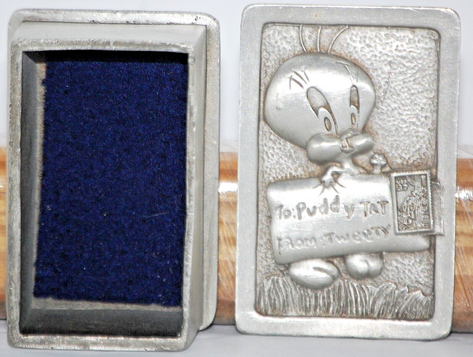 Vintage, New, Looney Tunes, Tweety Bird, Pewter Trinket Box | eBay