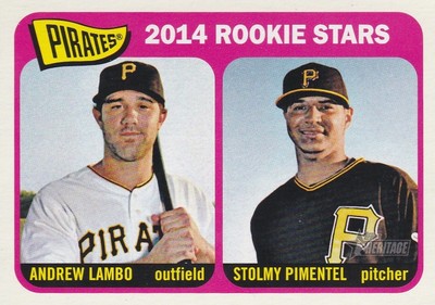 PIRATES ANDREW LAMBO STOLMY PIMENTAL 2014 TOPPS HERITAGE ROOKIE STARS ...