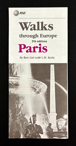 1994 Paris France Walks Through Europe AT&T Guide Vintage Travel ...