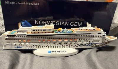 Norwegian Gem Cruise Ship Model Luxury Liner 10” Norwegian Cruise Line ...