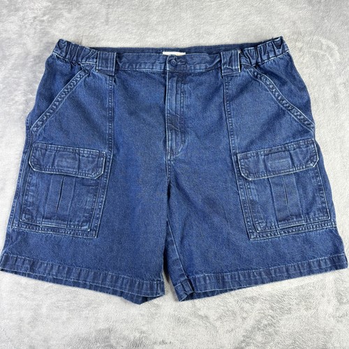 Savane Cargo Shorts Mens 40 Denim Elastic Waist Utility Pocket Casual ...