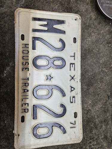 1971 Texas house trailer license plate | eBay
